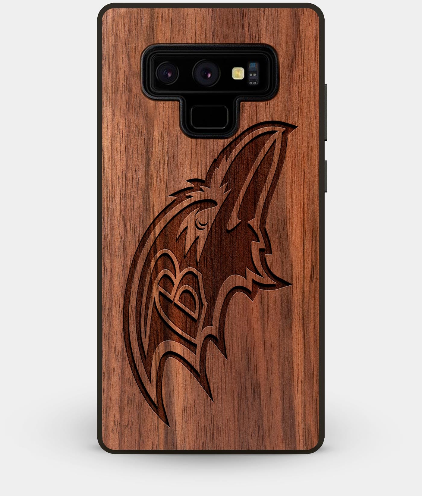 Custom Engraved Walnut Wood Baltimore Ravens Note 9 Case - Free Custom ...