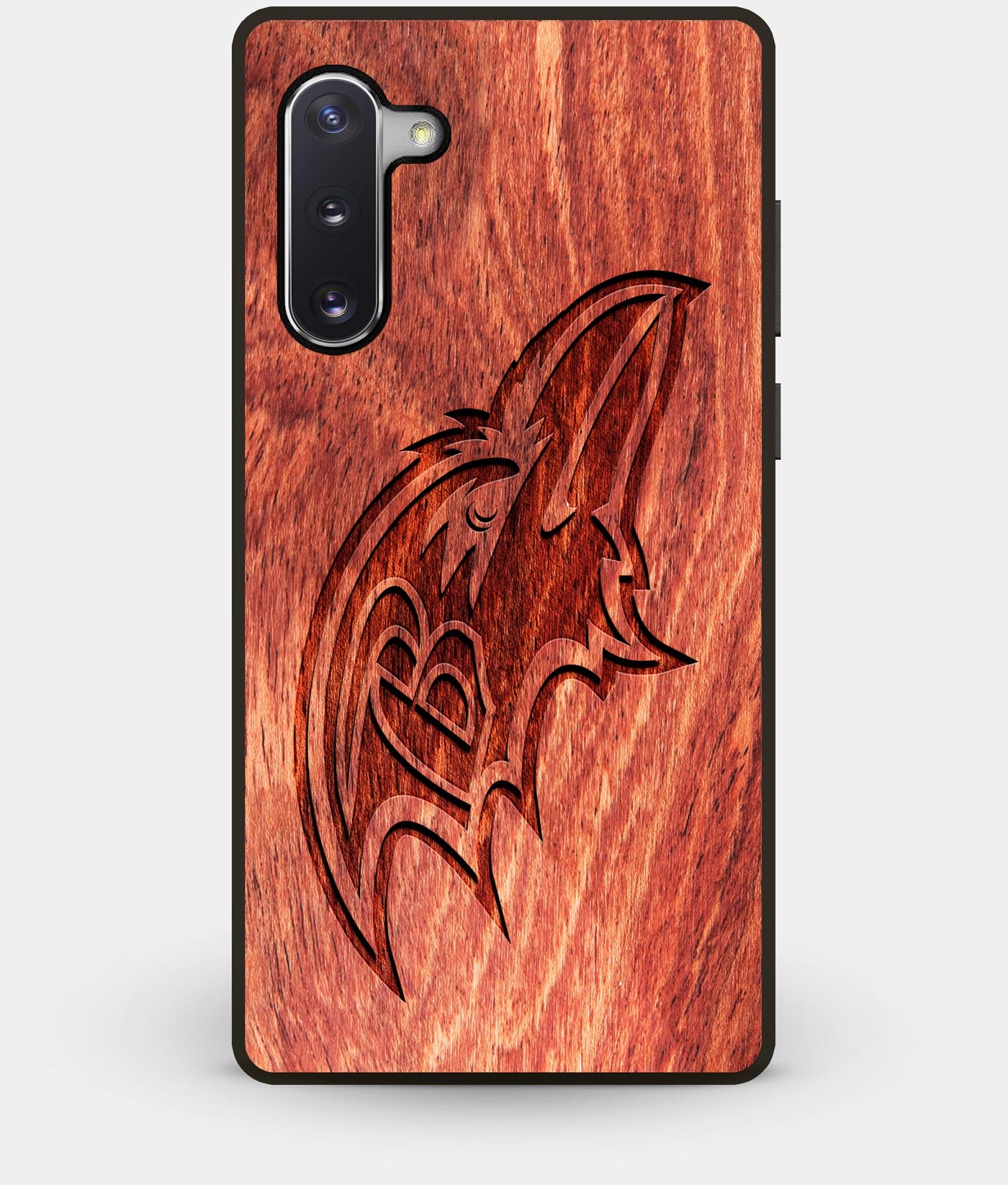 Custom Engraved Wood Baltimore Ravens Note 10 Case - Free Custom ...