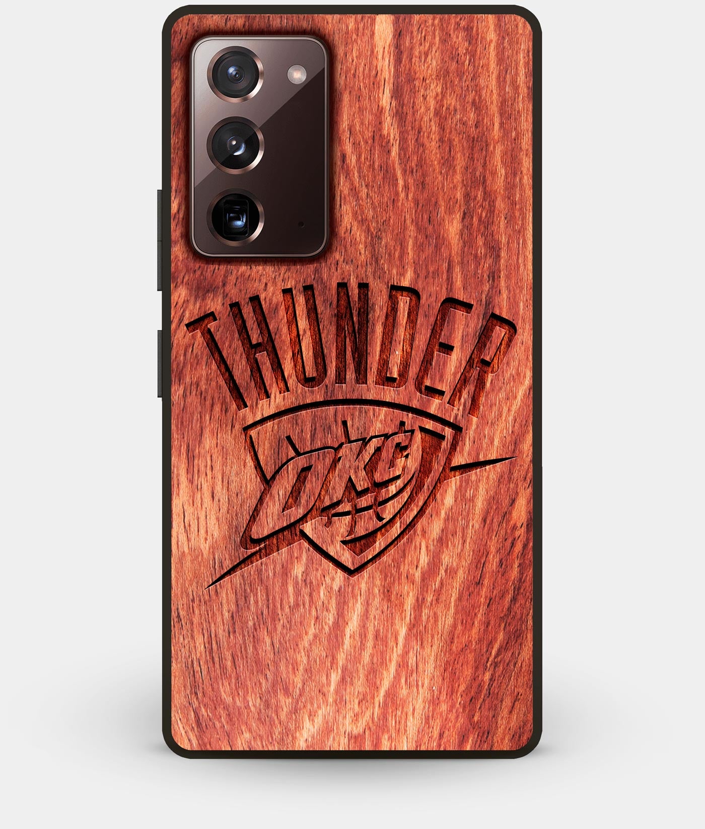 Custom Engraved Wood OKC Thunder Note 20 Case - Free Custom Engraving ...